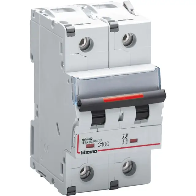 Bticino fv82c100 | btdin 250 - magnetot 2p curva c 100a 25ka - dibiasi.it